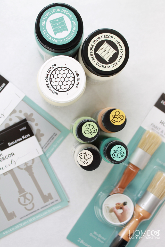 Plaid paint project materials