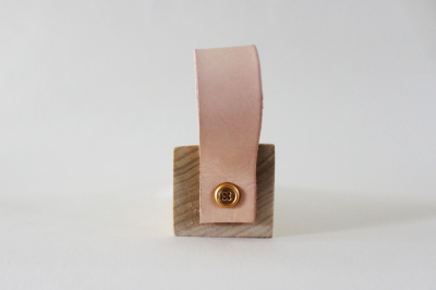 DIY Leather Door Wedge - Home Made by Carmona