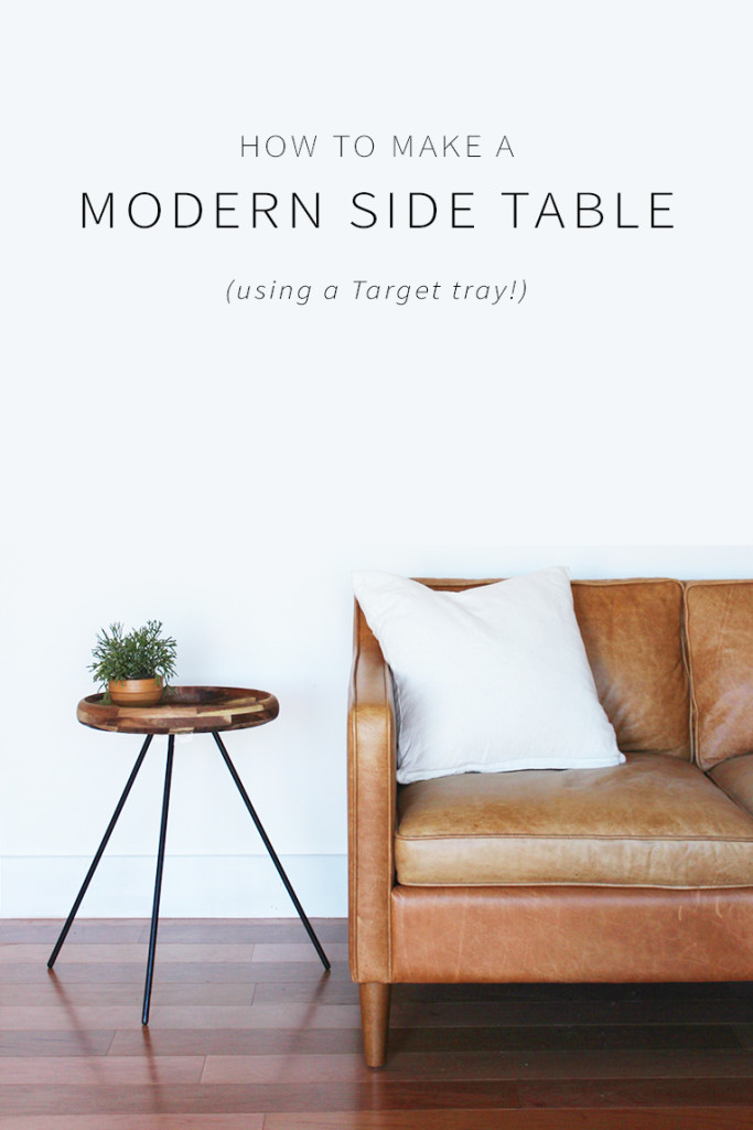 DIY Modern Side Table - Home Made by Carmona