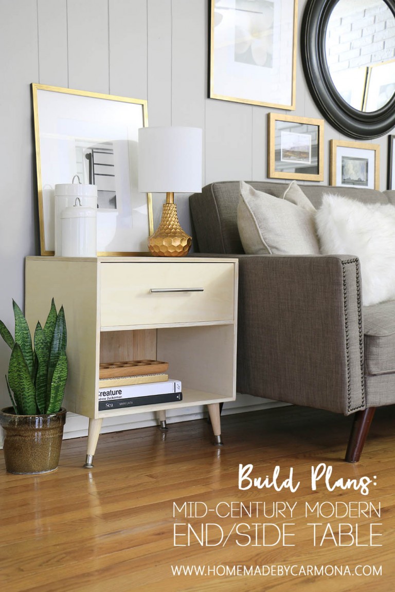 DIY Mid-Century Modern Side Table