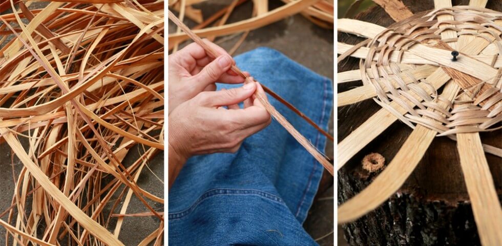 Basket weaving class