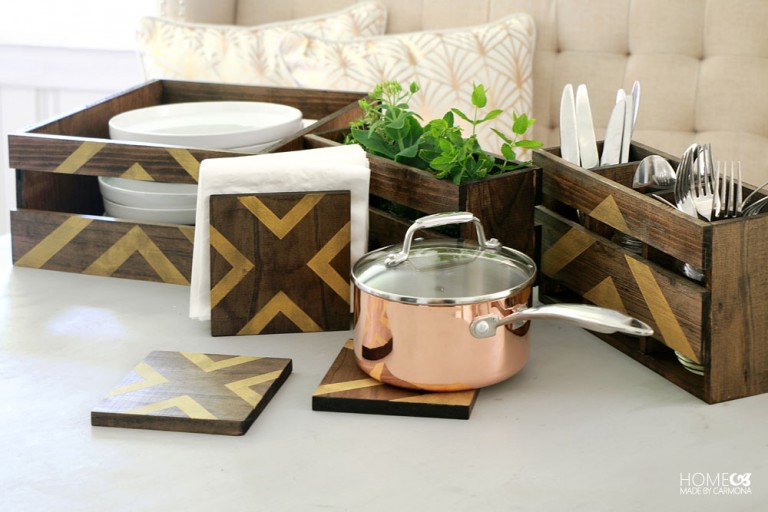 DIY Kitchen Utensil Holder & Dish Holder Set - Home Made by Carmona