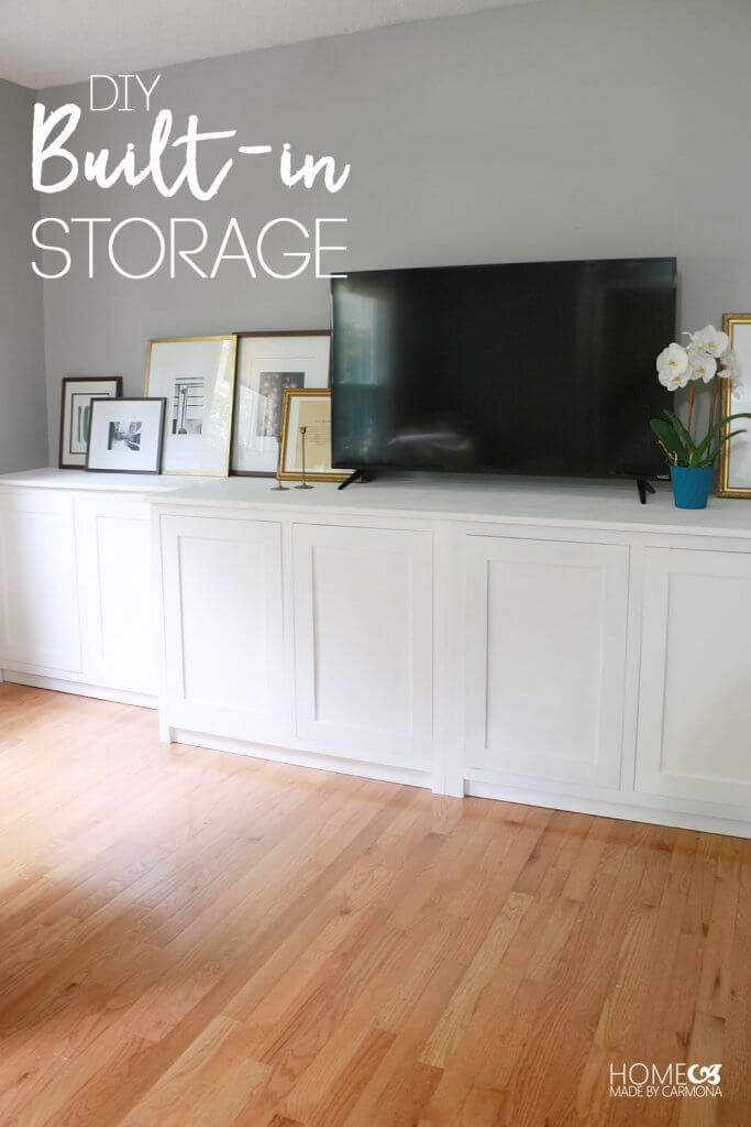 Custom Built-in Storage & Console