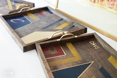 DIY 'Team Colors' Serving Tray