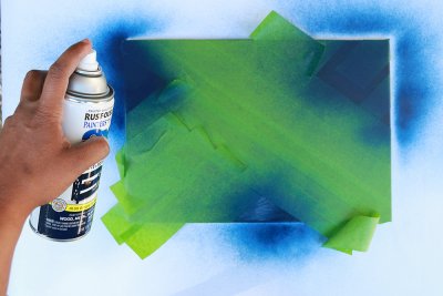 DIY 'Team Colors' Serving Tray