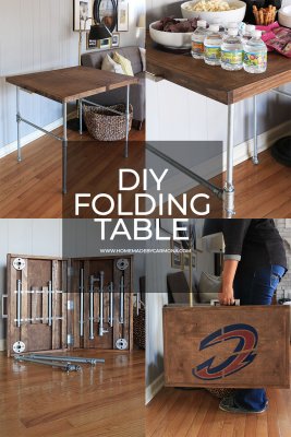 DIY Industrial Folding Table