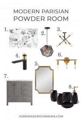 Powder Room Moodboard